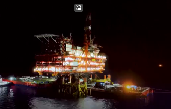 Pembangunan Floatover Rig CNOOC di Guangdong Usai