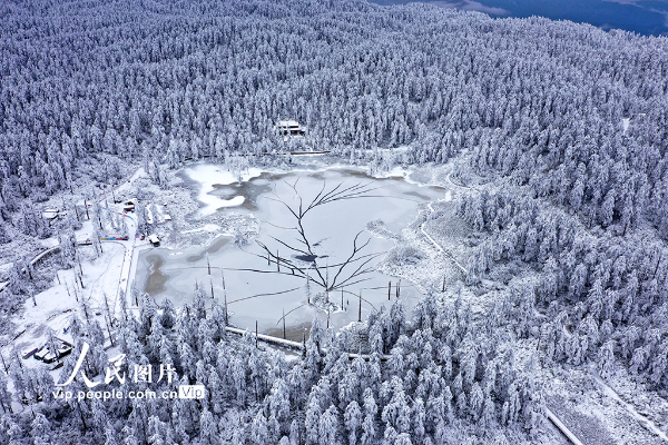 POTRET Taman Nasional Gunung Wawu Dihiasi Salju