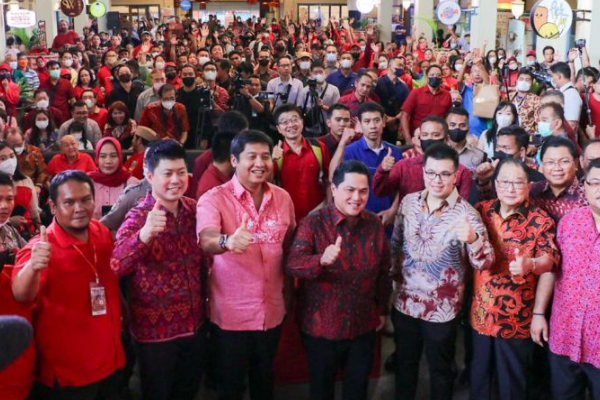 Acara Imlek Perhimpunan Tionghoa Dihadiri Erick Thohir